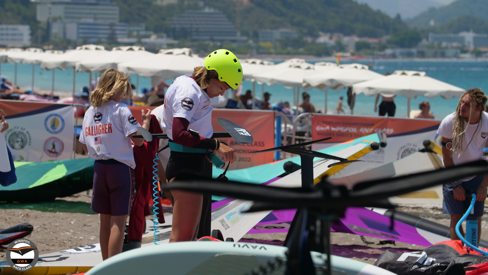 Mathis Ghio and Nia Suardiaz Race to the Top - GWA Wingfoil World Tour