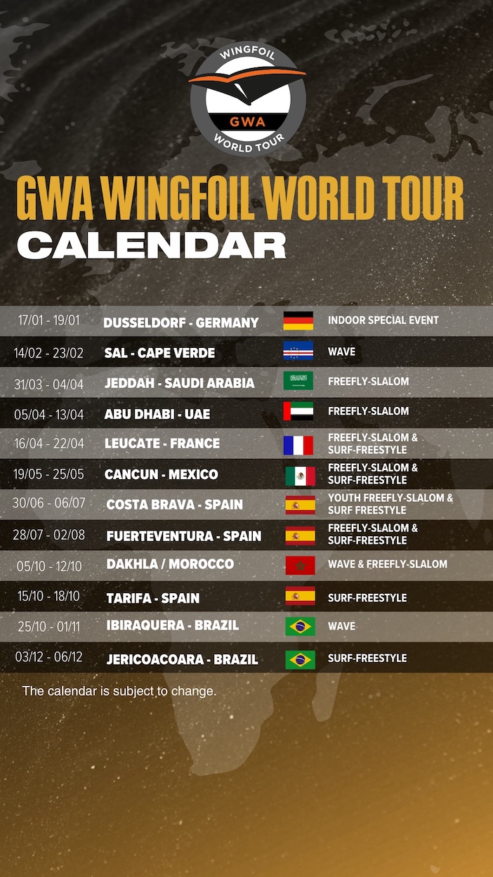 Wingfoil season bigger and better in 2025 - GWA Wingfoil World Tour